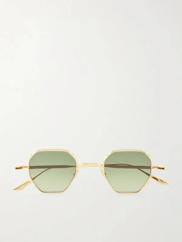 JACQUES MARIE MAGE Verlaine Octagon Sunglasses - Gold