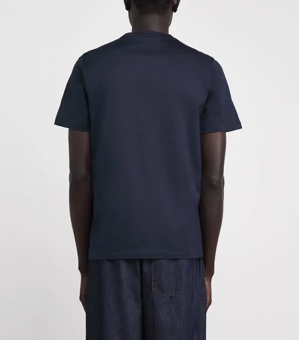 Moncler Cotton Logo T-shirt - Blue