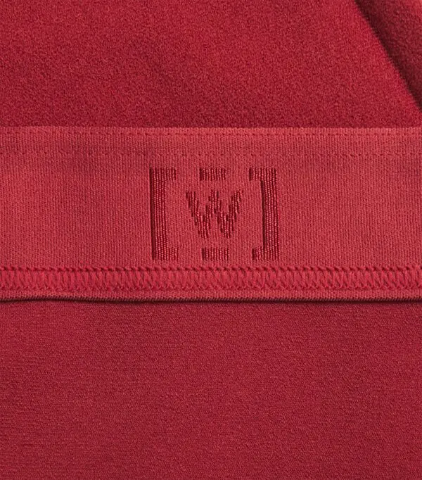 Wolford Net-panel Rose Leggings - Red
