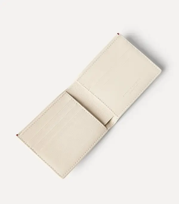 Brunello Cucinelli Leather Bifold Wallet - Blue
