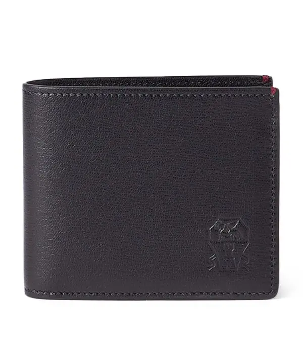 Brunello Cucinelli Leather Bifold Wallet - Black