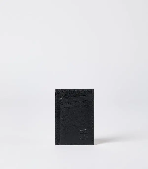 Brunello Cucinelli Leather Card Holder - Black