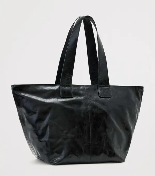 ALLSAINTS Leather Jean Rey Tote Bag - Black