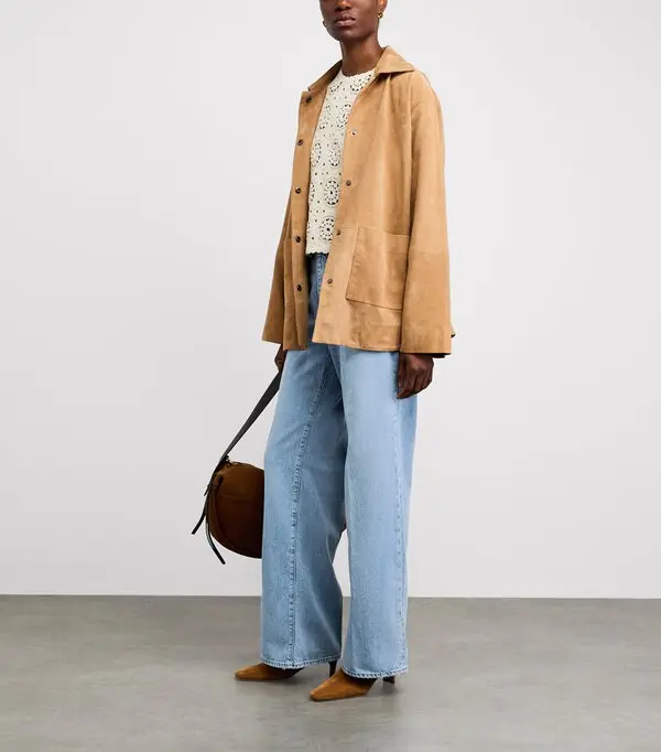 FRAME The Stroll Wide-leg Jeans - Blue
