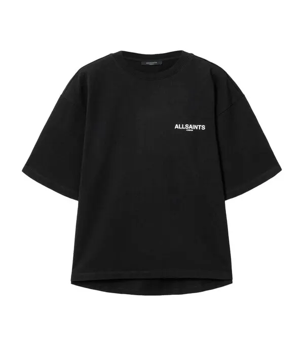 ALLSAINTS Organic Cotton Halis Amelie T-shirt - Black