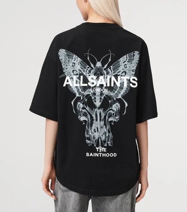 ALLSAINTS Organic Cotton Halis Amelie T-shirt - Black
