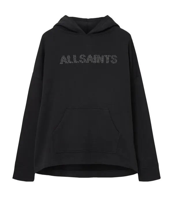 ALLSAINTS Organic Cotton Pin-detail Etienne Hoodie