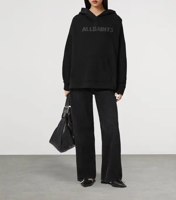 ALLSAINTS Organic Cotton Pin-detail Etienne Hoodie