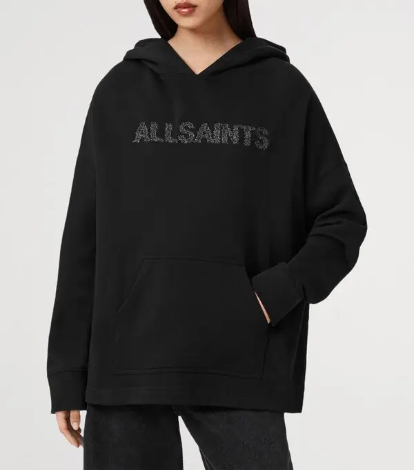 ALLSAINTS Organic Cotton Pin-detail Etienne Hoodie