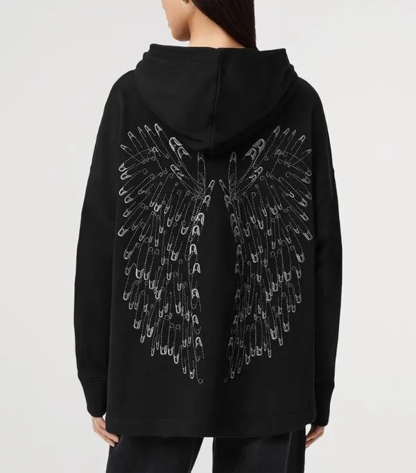 ALLSAINTS Organic Cotton Pin-detail Etienne Hoodie