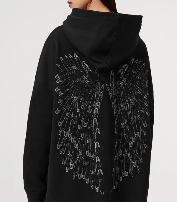 ALLSAINTS Organic Cotton Pin-detail Etienne Hoodie