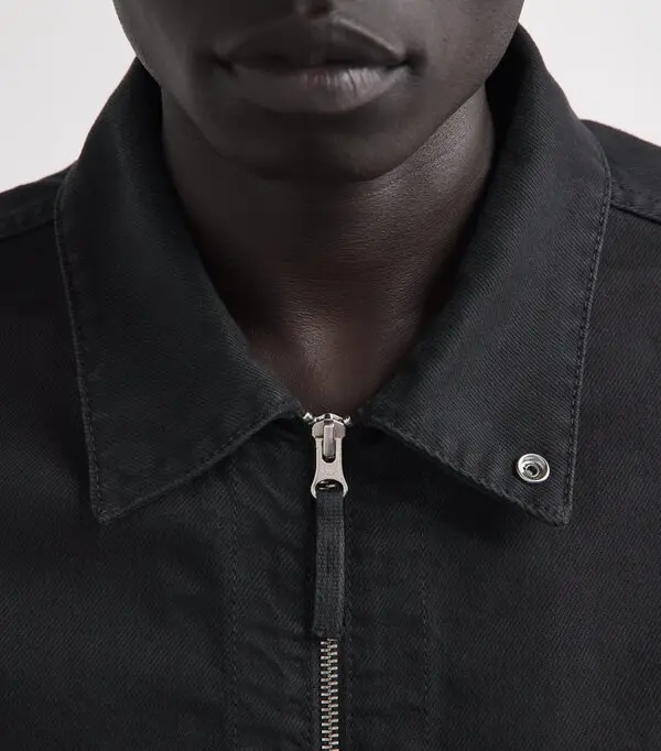Stone Island Denim Zip-up Overshirt