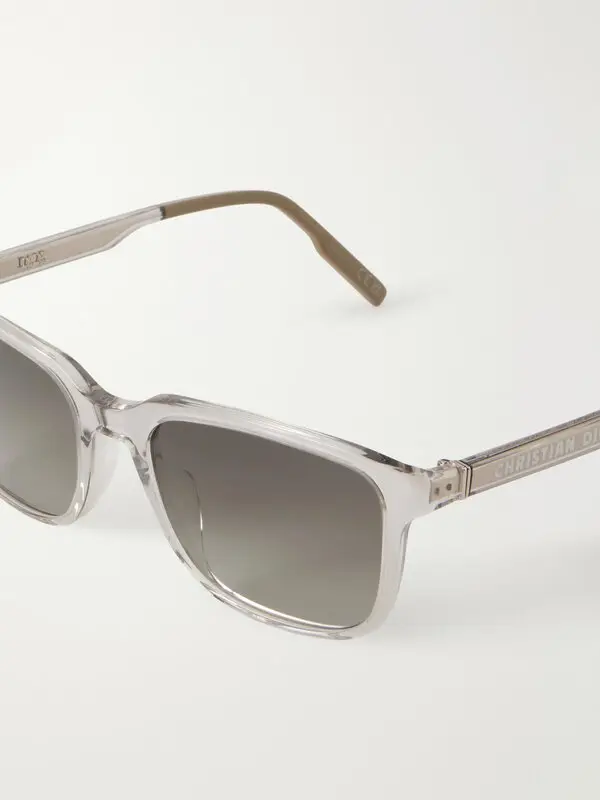 Dior Diortag Su' Transparent Geometric Acetate Sunglasses