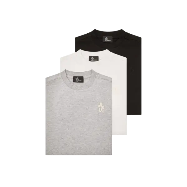 Moncler Logo Patch T-shirts - Multicolor