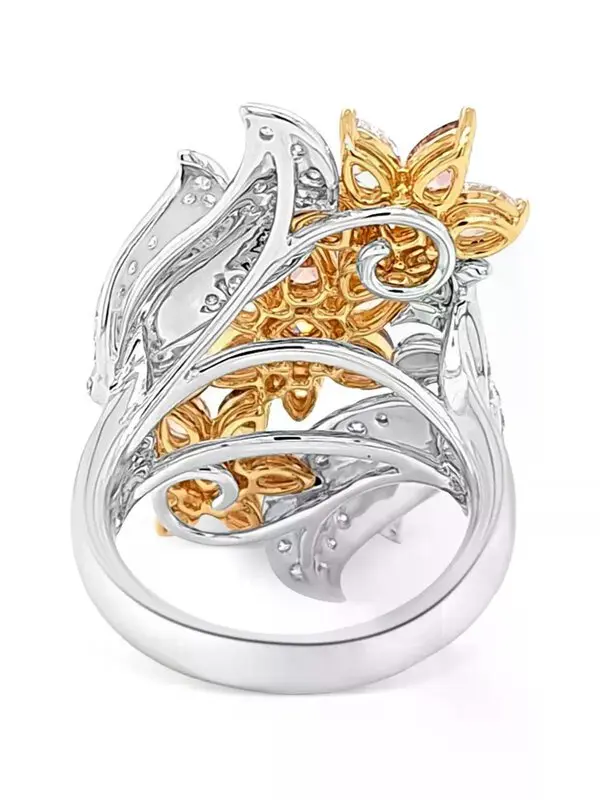 HYT JEWELRY Floral Diamond Cocktail Ring