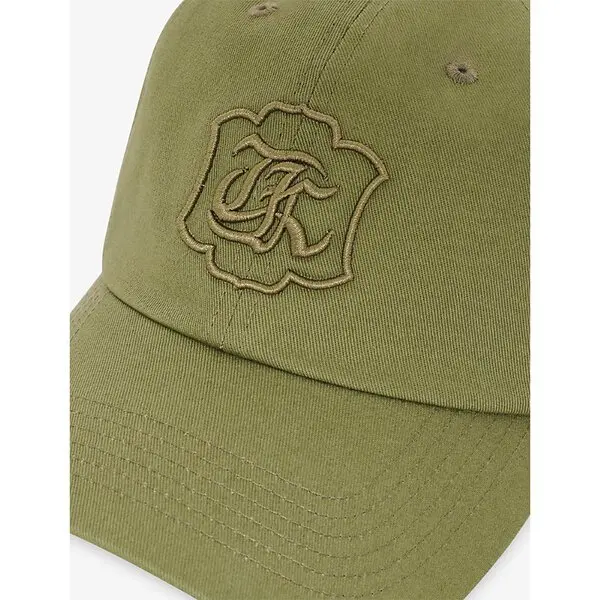 The Kooples Logo-embroidered Cotton Baseball Cap - Grenade