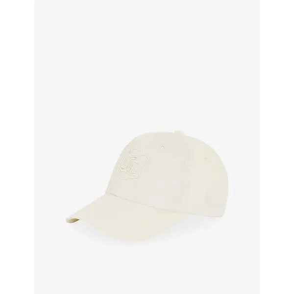 The Kooples Cotton Baseball Cap - Ecru