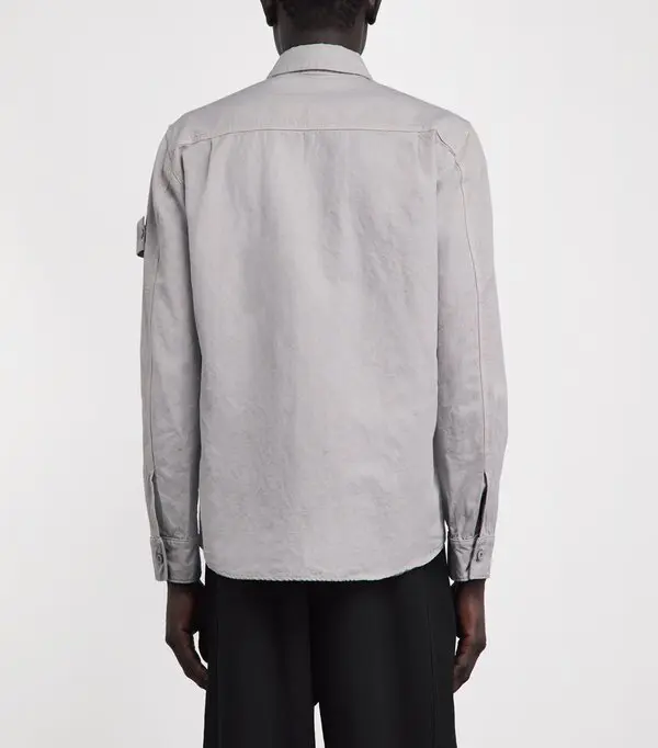 Stone Island Canvas Ghost Overshirt - Grey