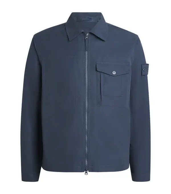 Stone Island Cotton Canvas Ghost Overshirt