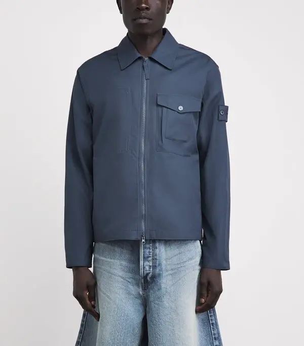 Stone Island Cotton Canvas Ghost Overshirt