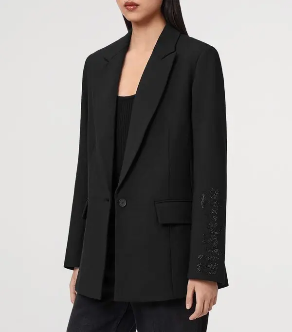 ALLSAINTS Ottie Embellished Blazer