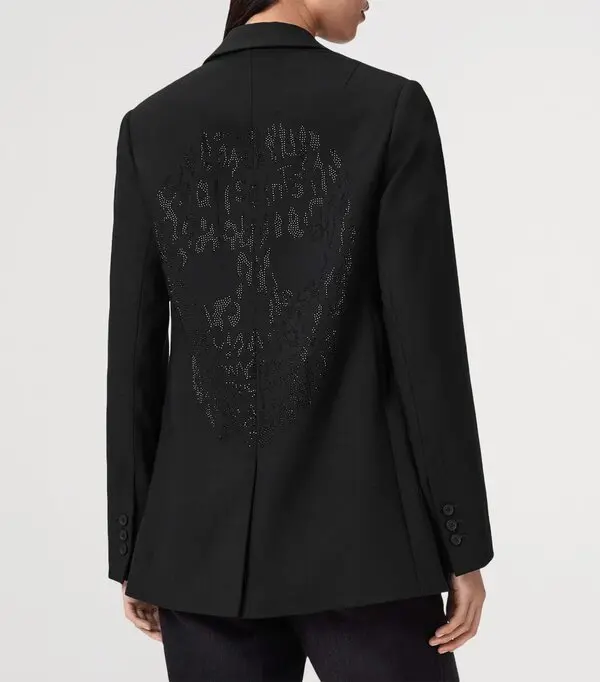 ALLSAINTS Ottie Embellished Blazer