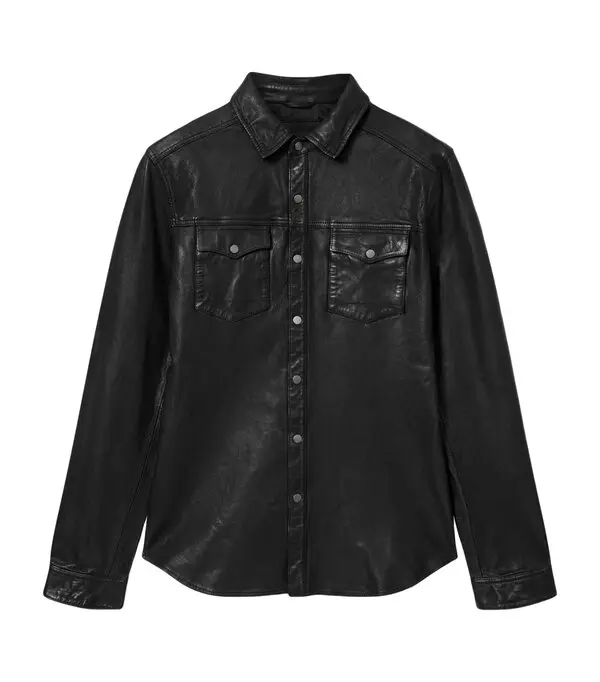 ALLSAINTS Leather Irwin Shirt