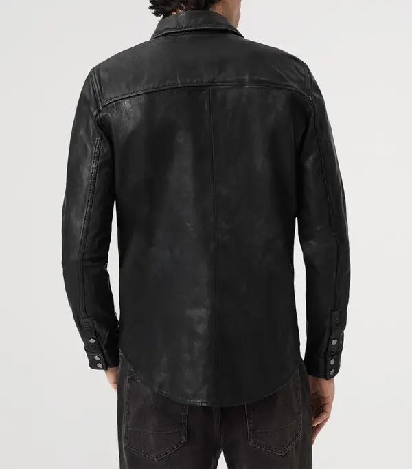 ALLSAINTS Leather Irwin Shirt
