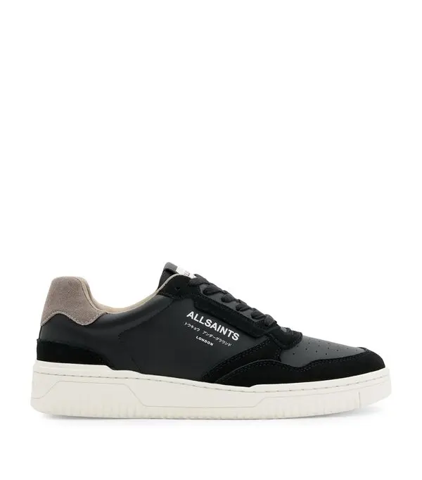 ALLSAINTS Leather Regan Sneakers - Black
