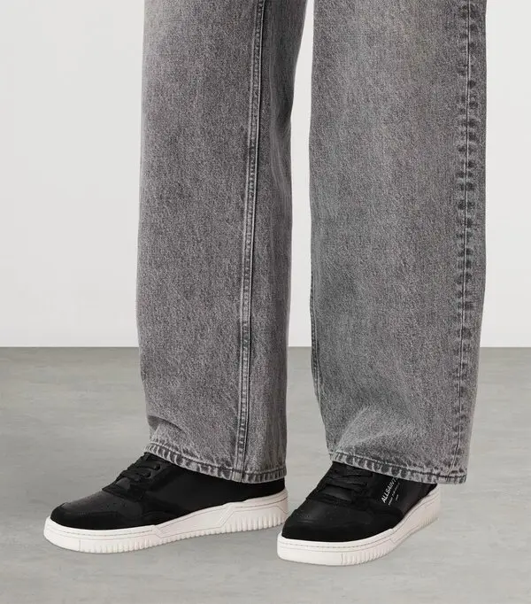 ALLSAINTS Leather Regan Sneakers - Black