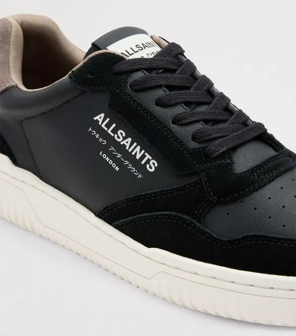 ALLSAINTS Leather Regan Sneakers - Black