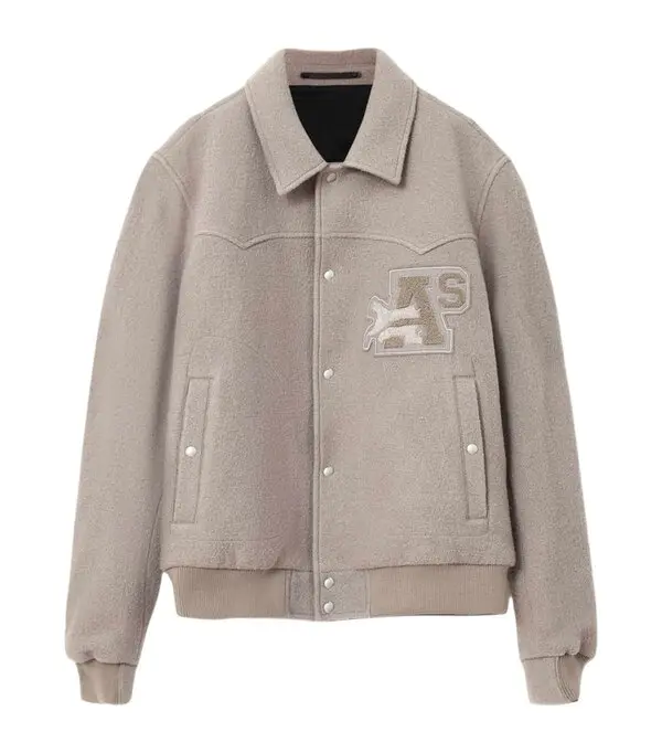 ALLSAINTS Wool Royce Bomber Jacket - Brown