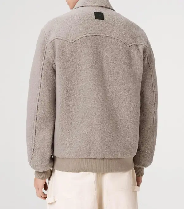ALLSAINTS Wool Royce Bomber Jacket - Brown
