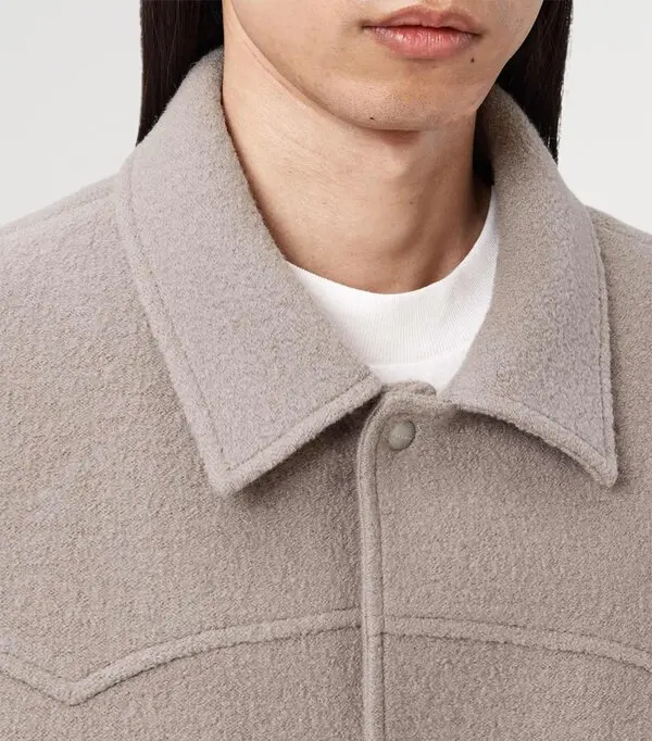 ALLSAINTS Wool Royce Bomber Jacket - Brown