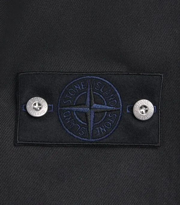 Stone Island Denim Zip-up Overshirt