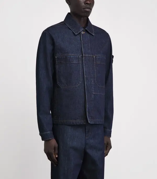 Stone Island Denim Coach Jacket