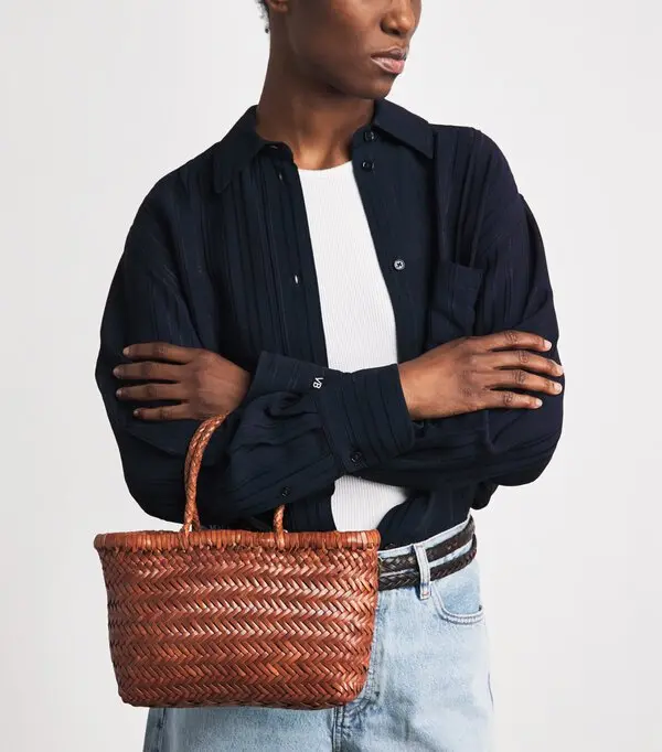 Dragon Diffusion Mini Leather Flat Gora Tote Bag