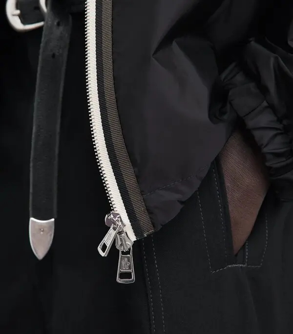 Moncler Water-repellent Hooded Jacket - Black