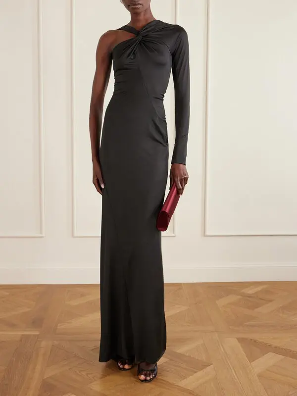 Victoria Beckham One-shoulder Satin Gown