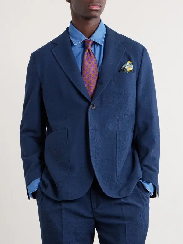 Rubinacci Wool-blend Single-breasted Jacket