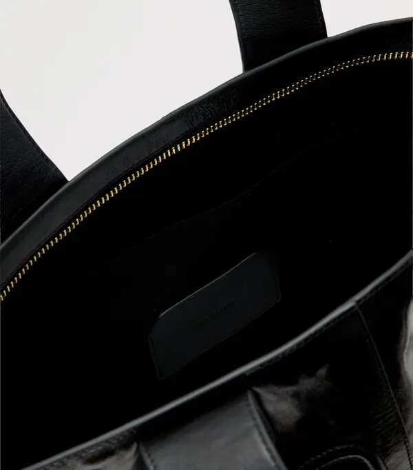 ALLSAINTS Leather Jean Rey Tote Bag - Black