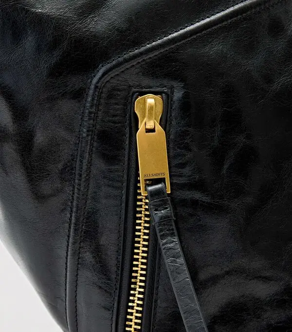 ALLSAINTS Leather Jean Rey Tote Bag - Black