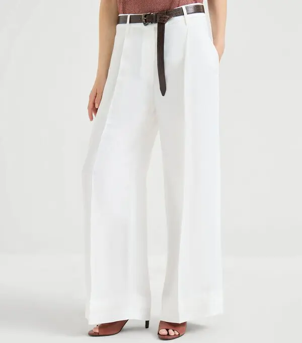 Brunello Cucinelli Pleated Loose-fit Trousers