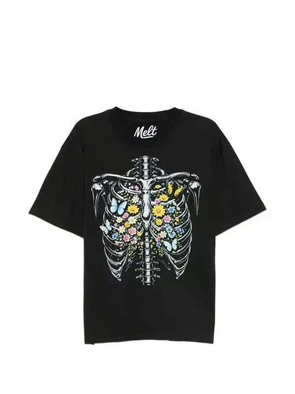 MELT Floral Skeleton T-shirt