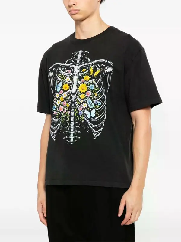 MELT Floral Skeleton T-shirt