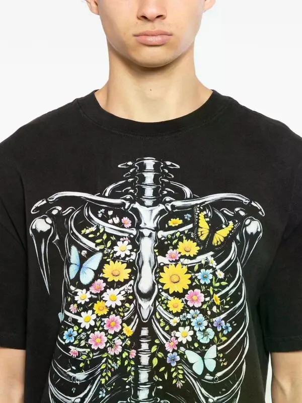 MELT Floral Skeleton T-shirt