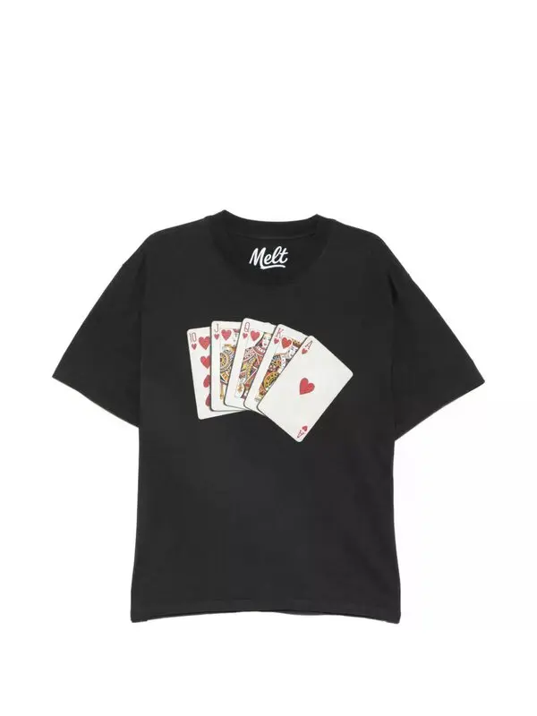 MELT Graphic-print T-shirt - Black