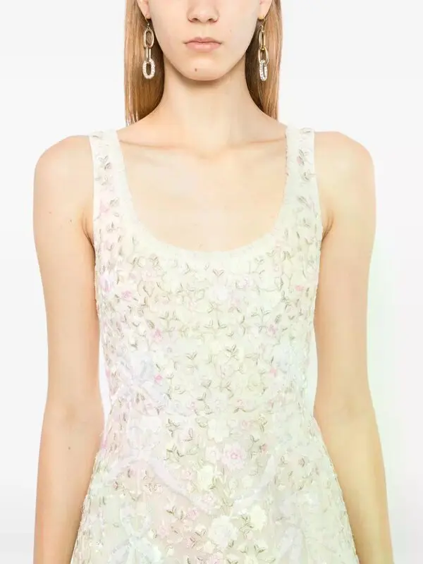 NEEDLE & THREAD Floral-embroidered Dress