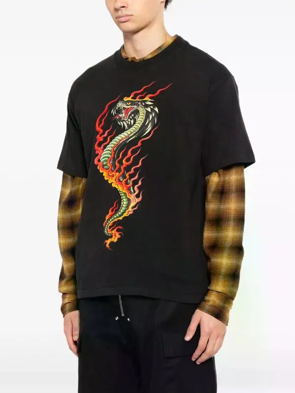 MELT Dragon-print T-shirt - Grey