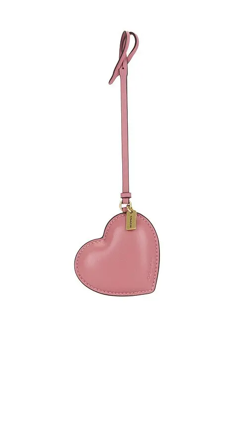 COACH Heart Puffy Bag Charm In Mauve - Peony